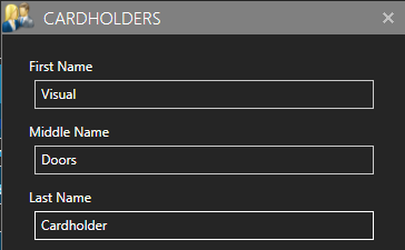 How to Manually Add Cardholders in Visual Doors